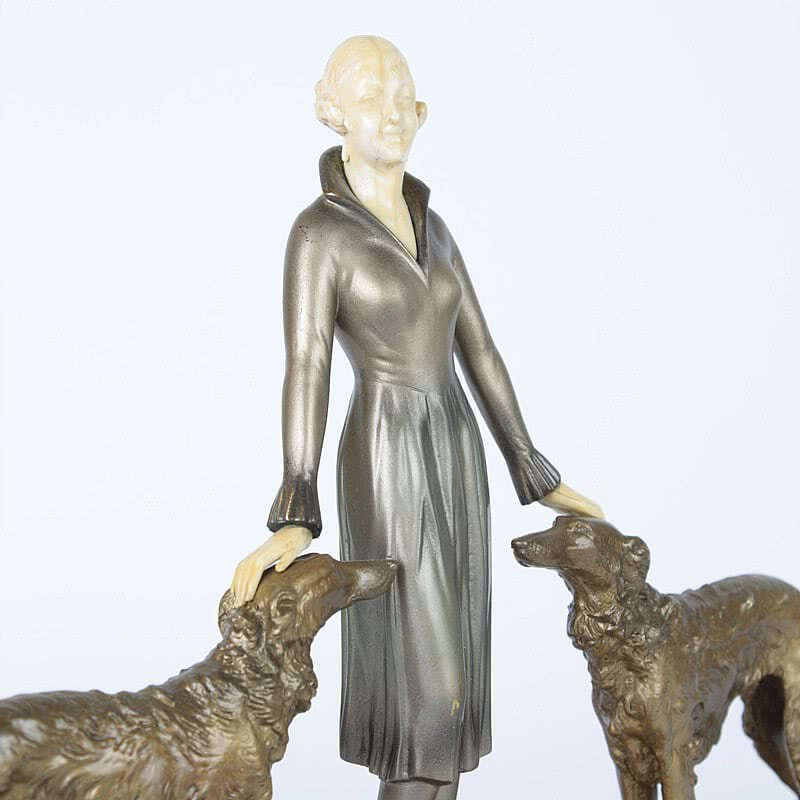 Art Deco Austrian bronze figure by Lorenzl| 20th Century Decorative Arts